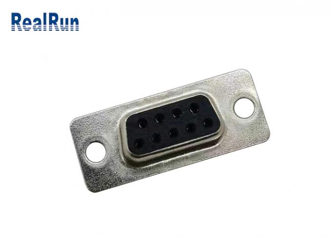 Solder DB 9 Pin Female Header VGA D Sub Connector SGS For PCB