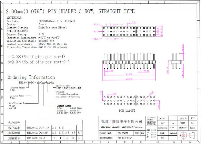 3x4 12 Pin Header Connector Three Row Black 180 Degree DIP Type For PCB