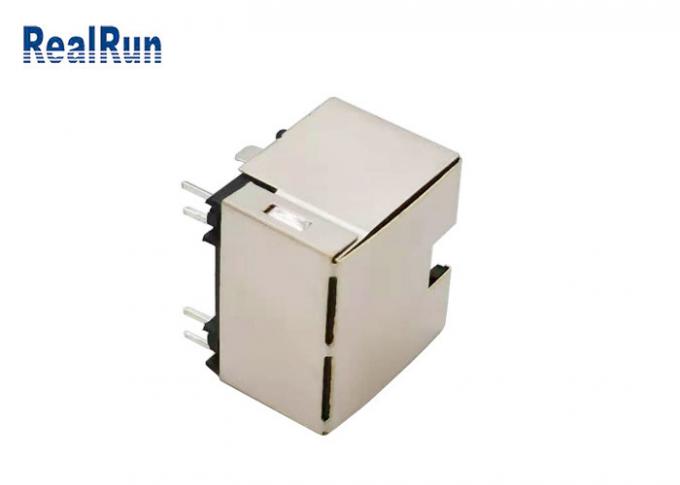 PA46 1 Port Rj45 Modular Jack RJ45 PCB Connector Copper Alloy